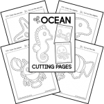 Ocean Cutting Practice Pages - Homeschool Share