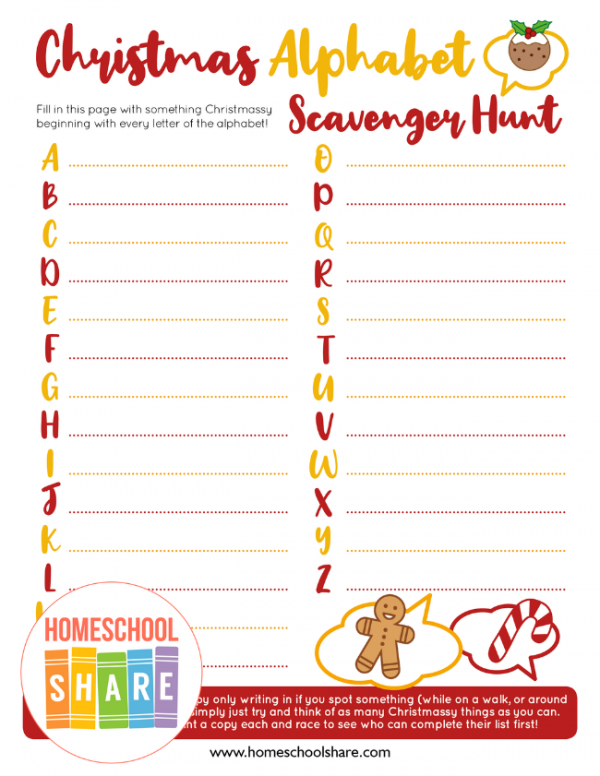 Free Christmas Scavenger Hunts - Homeschool Share