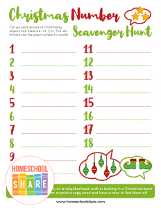 Free Christmas Scavenger Hunts - Homeschool Share