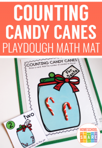 Counting Candy Canes Math Mat - Homeschool Share