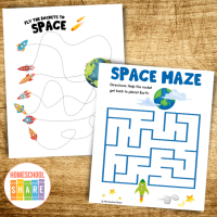 Space Fine Motor Printables - Homeschool Share