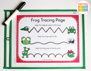 Frogs Tracing Pages - Homeschool Share