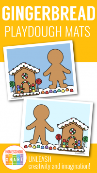 Gingerbread Playdough Mats - Homeschool Share