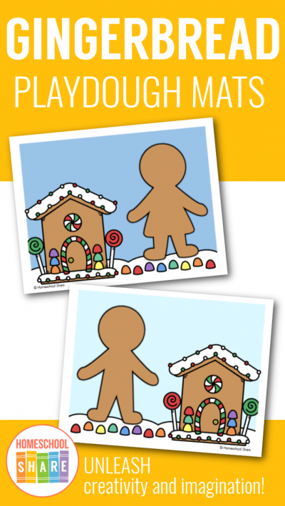 Gingerbread Playdough Mats - Homeschool Share