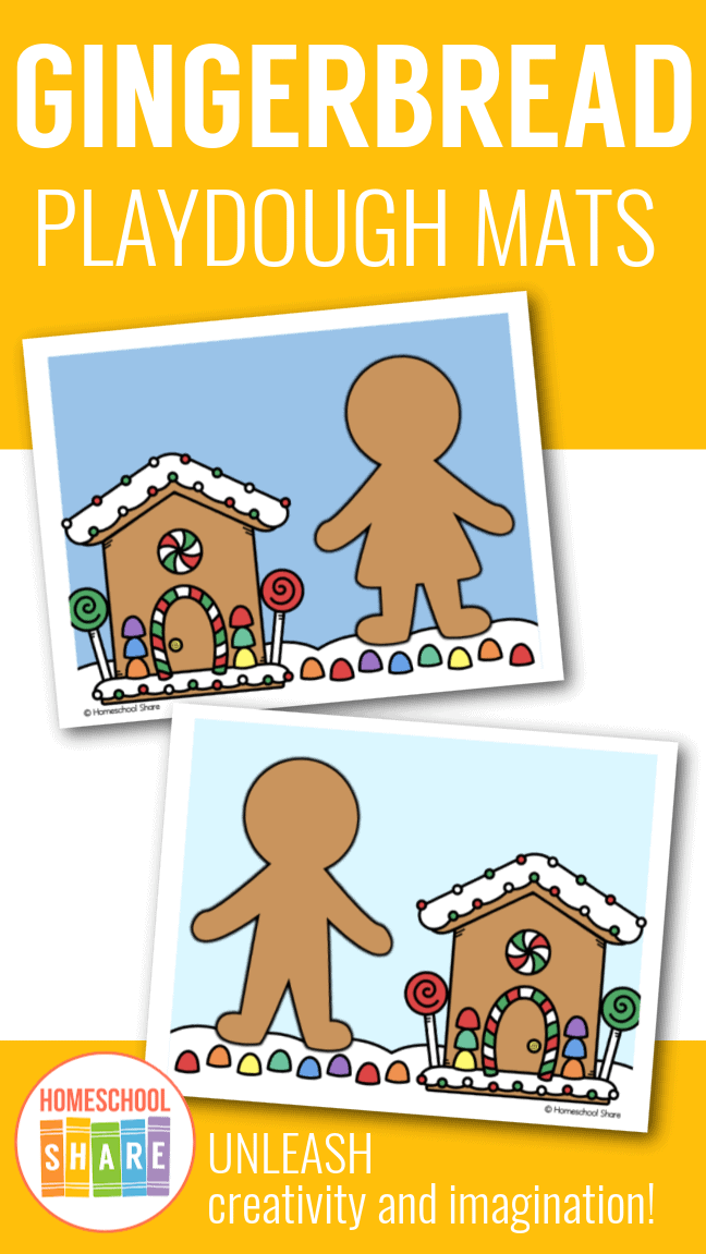 Gingerbread Playdough Mats - Homeschool Share