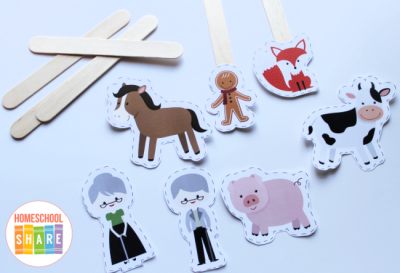 Gingerbread Man Popsicle Puppets - Homeschool Share