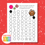 Free Gingerbread Shape Mazes - Homeschool Share