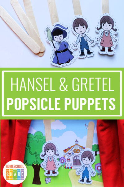 Hansel and Gretel Popsicle Puppets - Homeschool Share