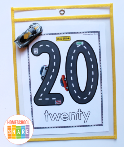 Transportation Themed Number Mats - Homeschool Share