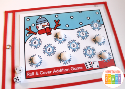 Snow Roll and Cover Games - Homeschool Share