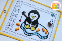 Penguin Math Mat - Homeschool Share