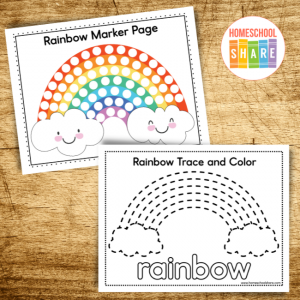 Free Rainbow Worksheets for Preschoolers - Homeschool Share