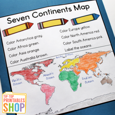Seven Continents Lapbook - Homeschool Share