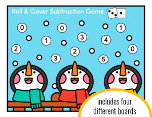 Snow Roll and Cover Games - Homeschool Share