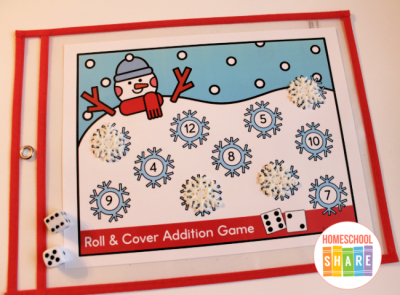 Snow Roll and Cover Games - Homeschool Share