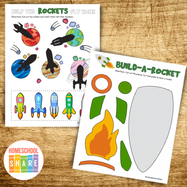 Space Fine Motor Printables - Homeschool Share