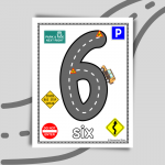 Transportation Themed Number Mats - Homeschool Share