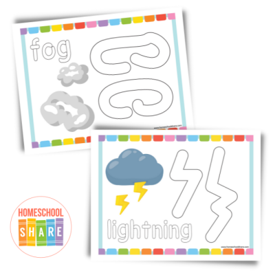 Free Weather Playdough Mats - Homeschool Share