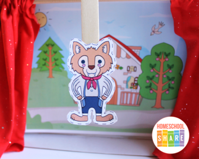 Little Red Riding Hood Popsicle Puppets - Homeschool Share