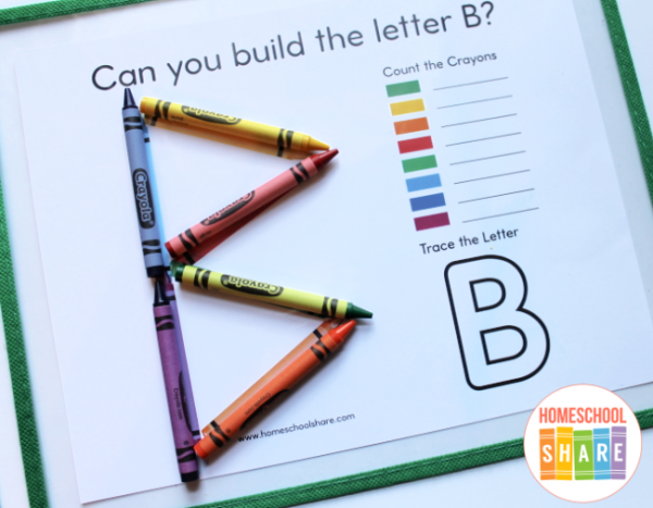 Build with Crayons Alphabet Mats - Homeschool Share