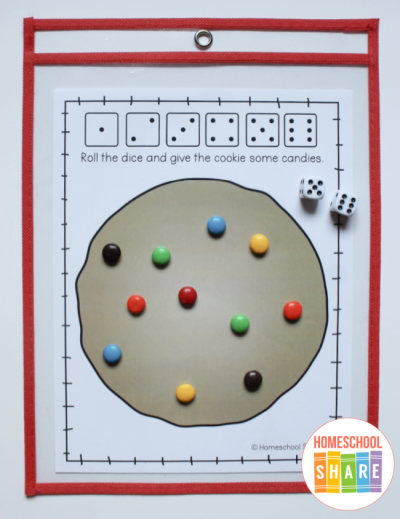 Cookie Math Mat - Homeschool Share