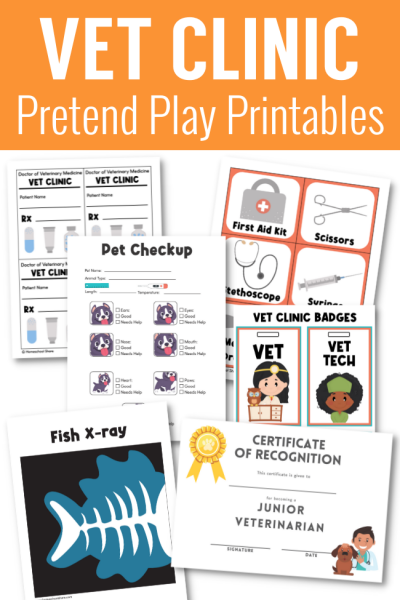 Vet Clinic Pretend Play Printables - Homeschool Share