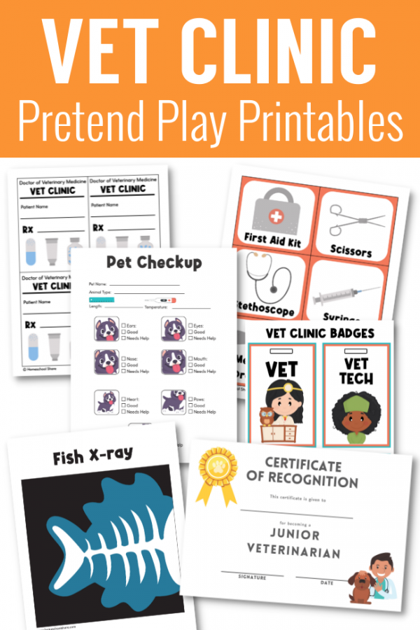 Vet Clinic Pretend Play Printables - Homeschool Share