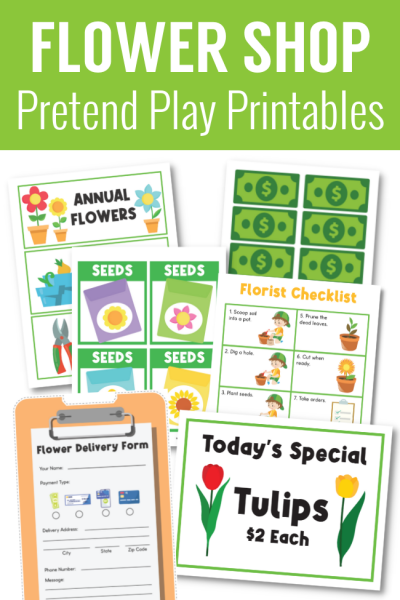 Free Flower Shop Dramatic Play Printables - Homeschool Share