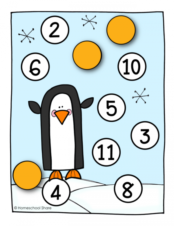 Penguin Roll and Cover Games - Homeschool Share