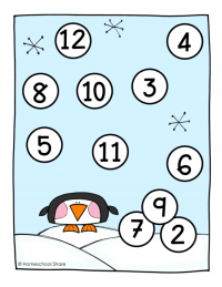 Penguin Roll and Cover Games - Homeschool Share