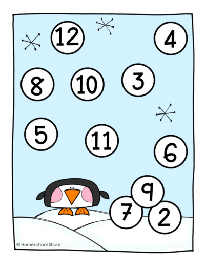 Penguin Roll and Cover Games - Homeschool Share