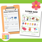Free Flower Shop Dramatic Play Printables - Homeschool Share