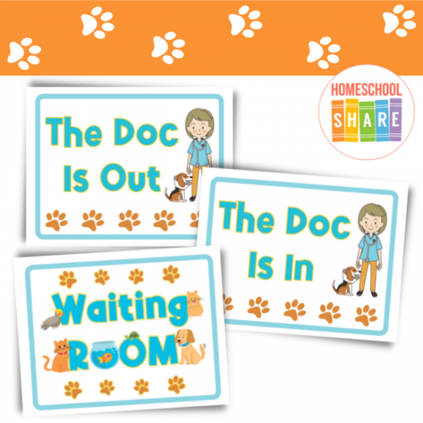 Vet Clinic Pretend Play Printables - Homeschool Share