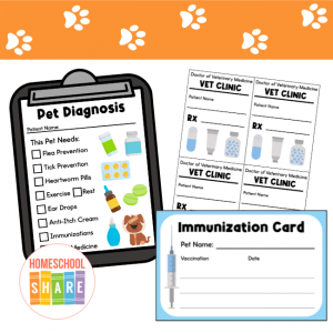 Vet Clinic Pretend Play Printables - Homeschool Share