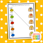 Bee Color Matching Worksheets - Homeschool Share