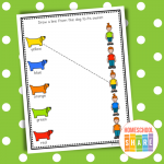 Dog Color Matching Worksheets - Homeschool Share