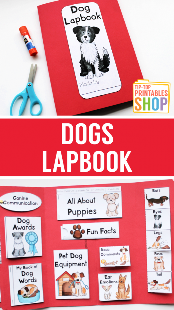 Dog Lapbook Project for Kids - Homeschool Share