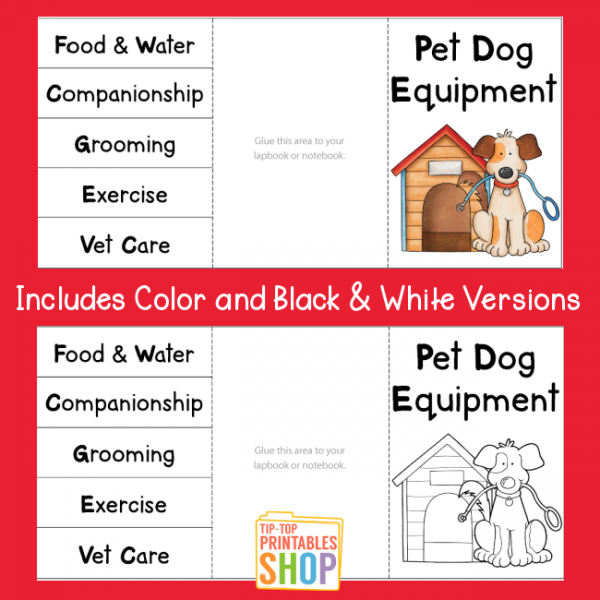 Dog Lapbook Project for Kids - Homeschool Share