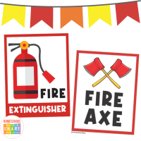 Free Fire Station Dramatic Play Printables - Homeschool Share