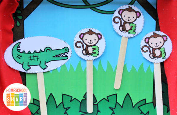 Five Little Monkeys Swinging in a Tree Printables - Homeschool Share