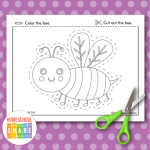 Free Bugs Cutting Practice Worksheets - Homeschool Share