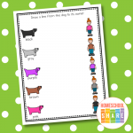 Dog Color Matching Worksheets - Homeschool Share