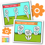 Free Playdough Flowers Printable Mats - Homeschool Share