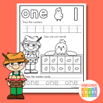 Free Farm Themed Number Tracing Sheets - Homeschool Share