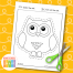 Free Owl Cutting Practice Worksheets - Homeschool Share
