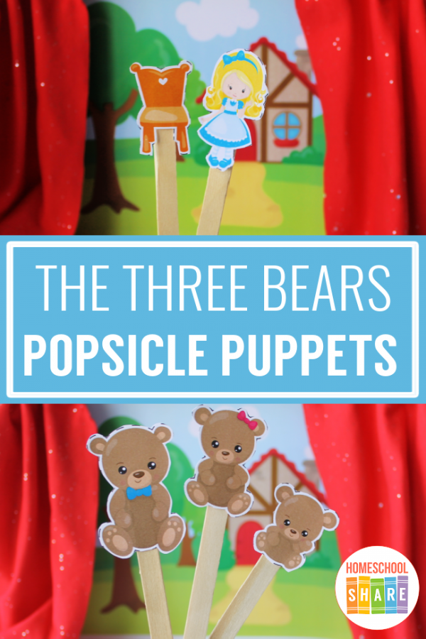 Free Goldilocks and the Three Bears Puppets Printable - Homeschool Share