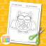 Free Owl Cutting Practice Worksheets - Homeschool Share