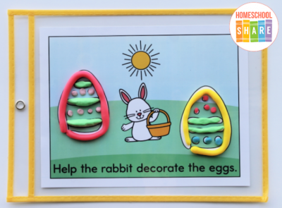 Free Easter Playdough Mats - Homeschool Share