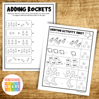 Space Themed Math Printables - Homeschool Share