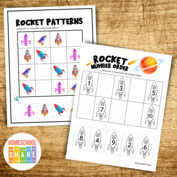 Space Themed Math Printables - Homeschool Share